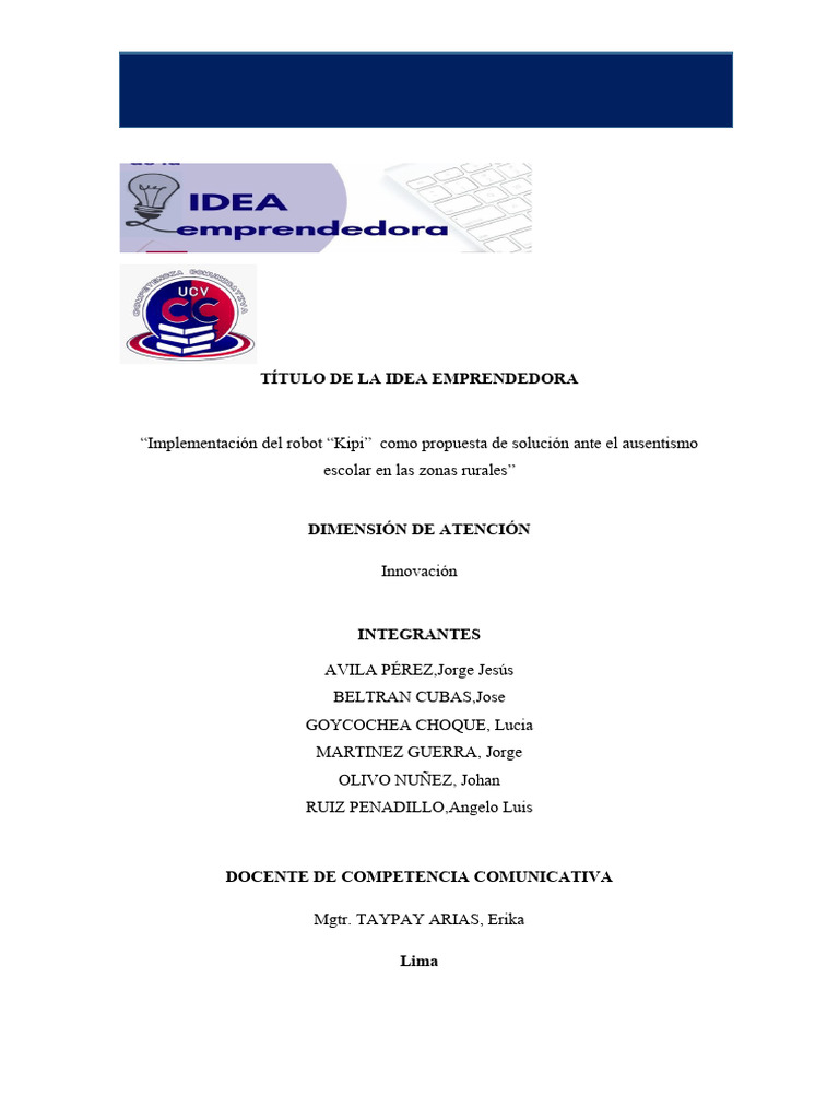 Ejemplo de Modelo de Informe | PDF