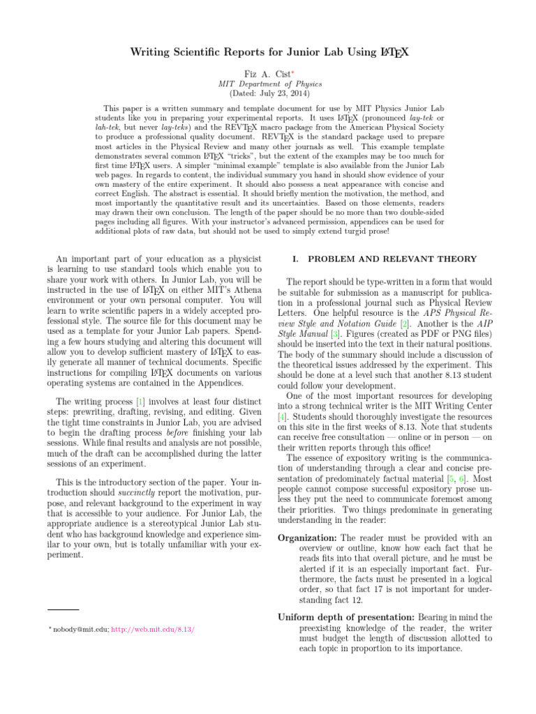 Example On Latex Document | Pdf