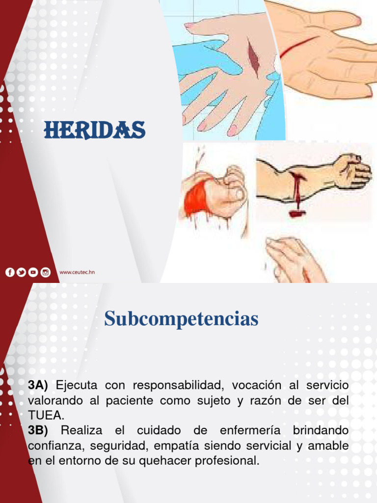 Presentación # 3 Heridas | PDF | Herida | Piel