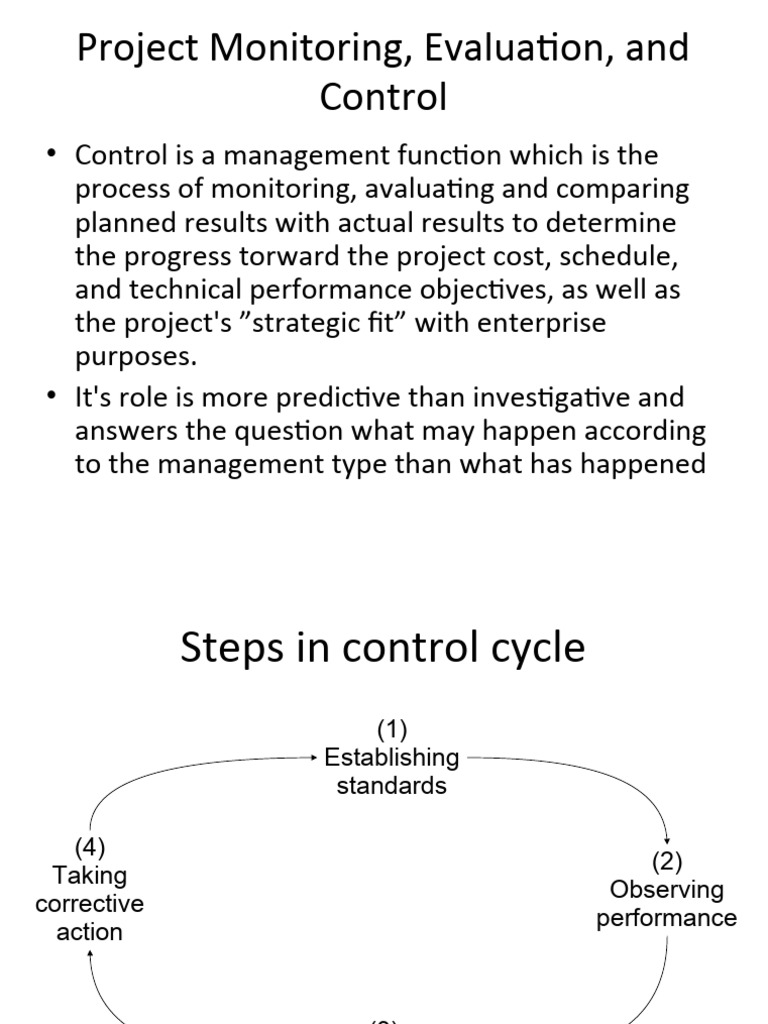 136206900 Project Monitoring Evaluation And Control Pdf