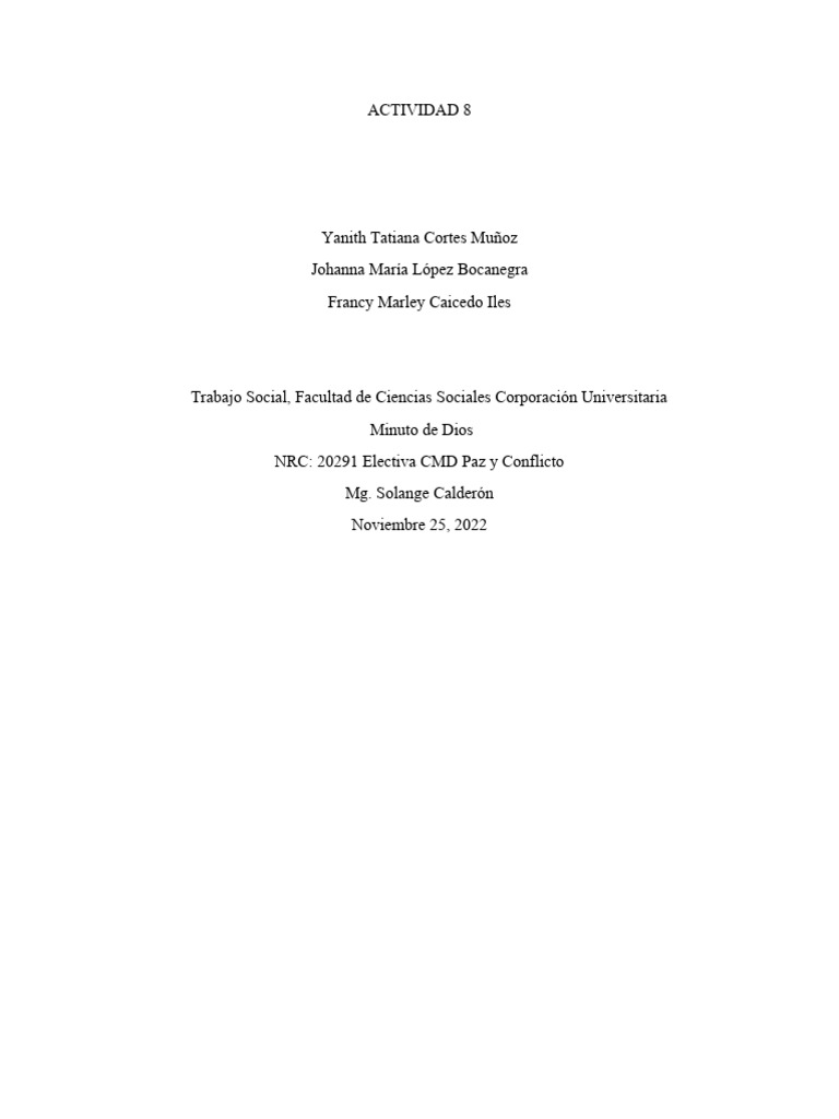 Actividad 8 Electiva CMD | PDF