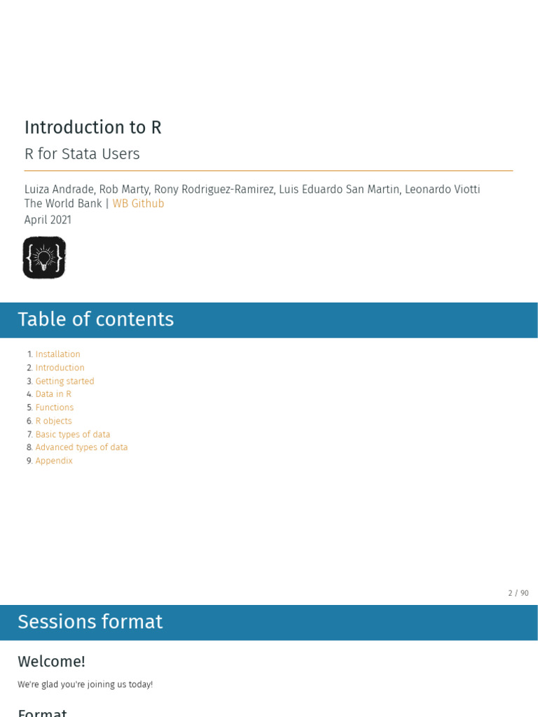 01 Intro To R | PDF | Object (Computer Science) | Data 01 Intro To R | PDF | Object (Computer Science) | Data