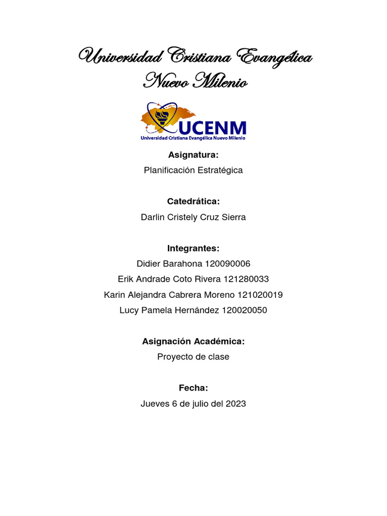 Fase I y II Proyecto de Asignatura | PDF | Calidad (comercial) | Marketing