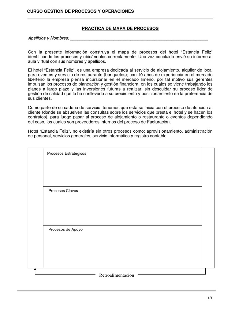 Semana 2 Practica Mapa de Procesos | PDF | Crecimiento personal y ...