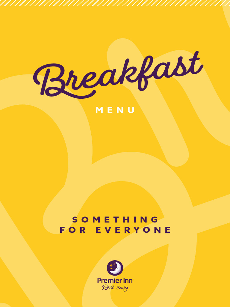 Premier Inn Breakfast | PDF | Food And Drink | Foods