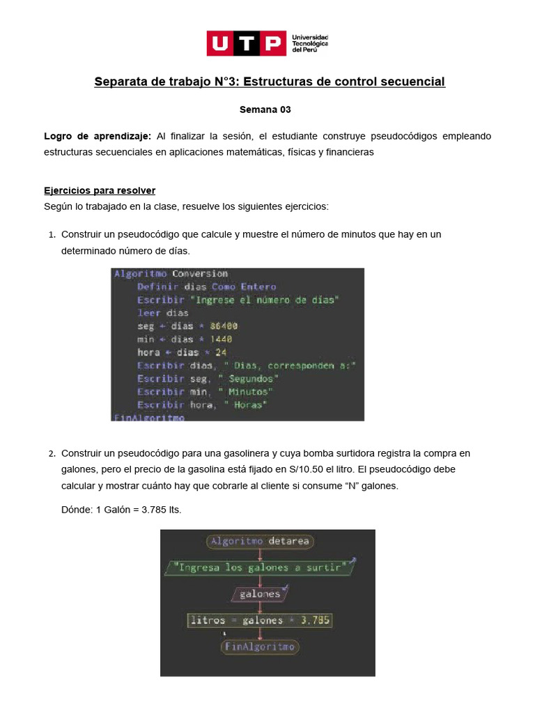 S03.s1 - Estructuras de Control | PDF