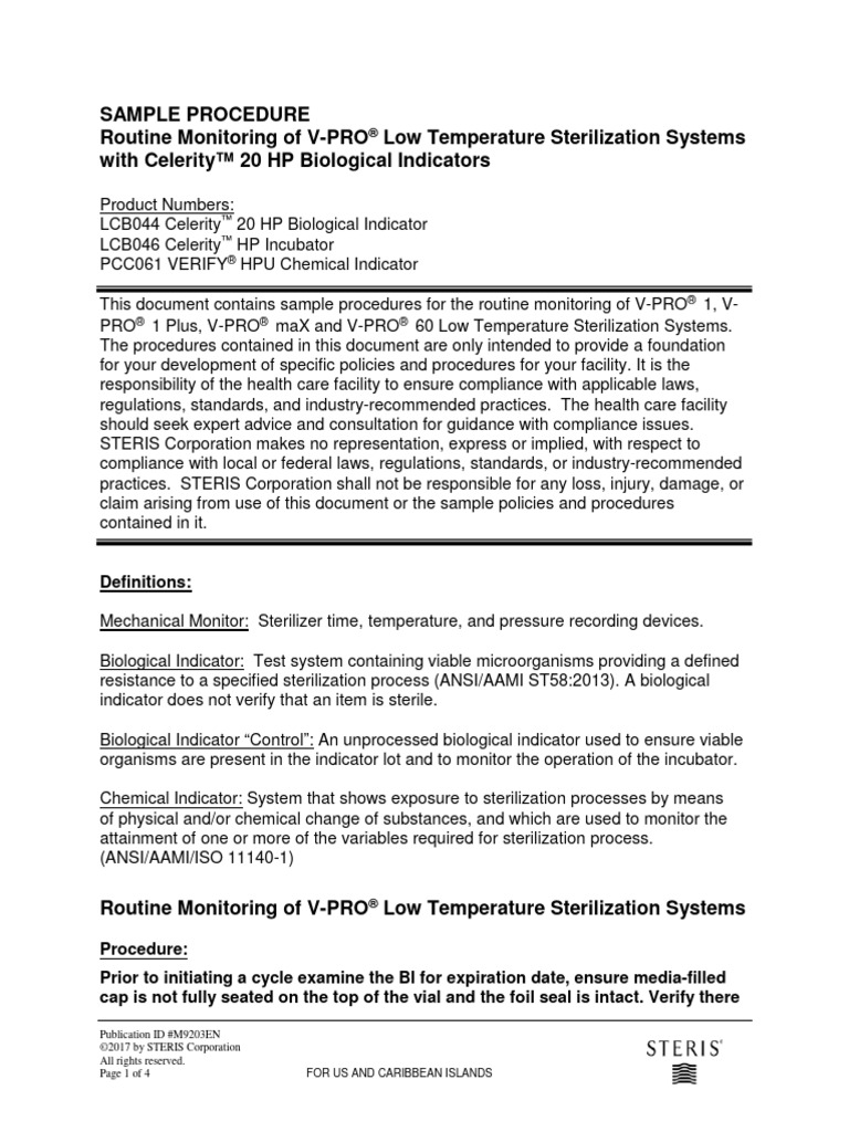2398497 SAMPLE PROCEDURE | PDF