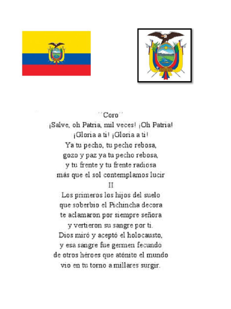 Himno de La Unidad Educativa | PDF