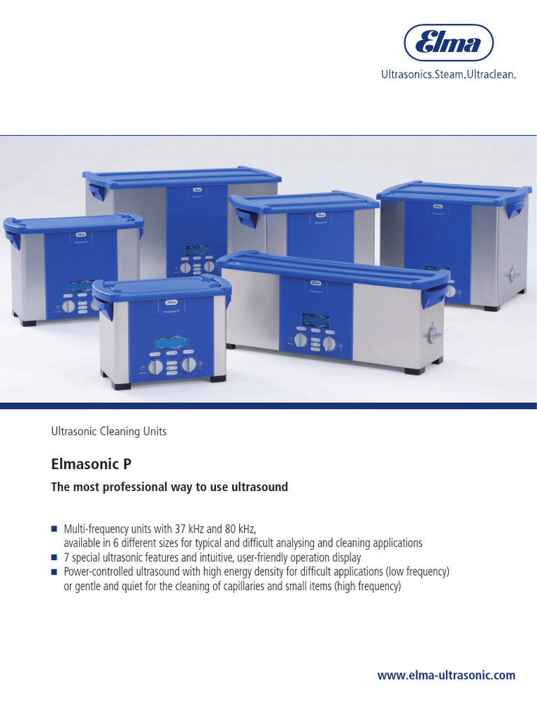 Brochure Elmasonic P EN | PDF