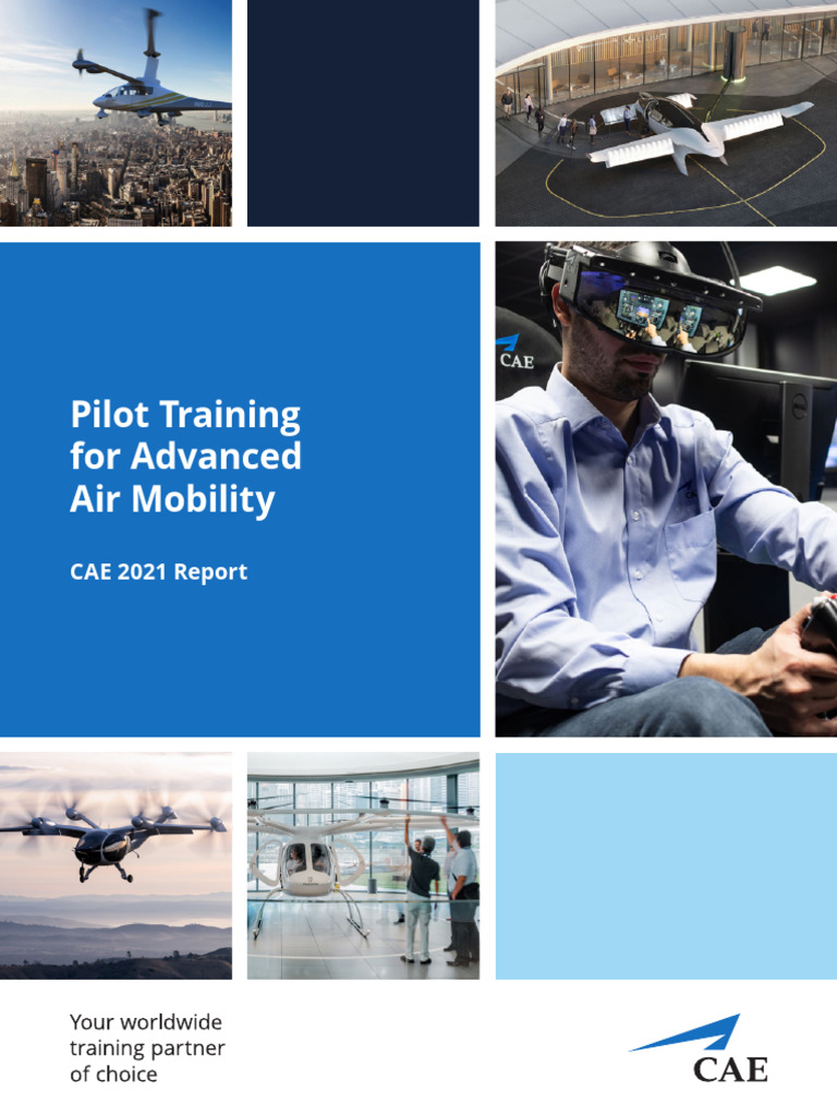 Cae Evtol Advanced Air Mobility Report 2021 | PDF | Simulation | Aircraft