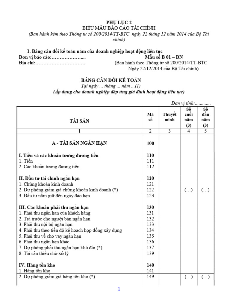 Bang Can Doi Ke Toan | PDF