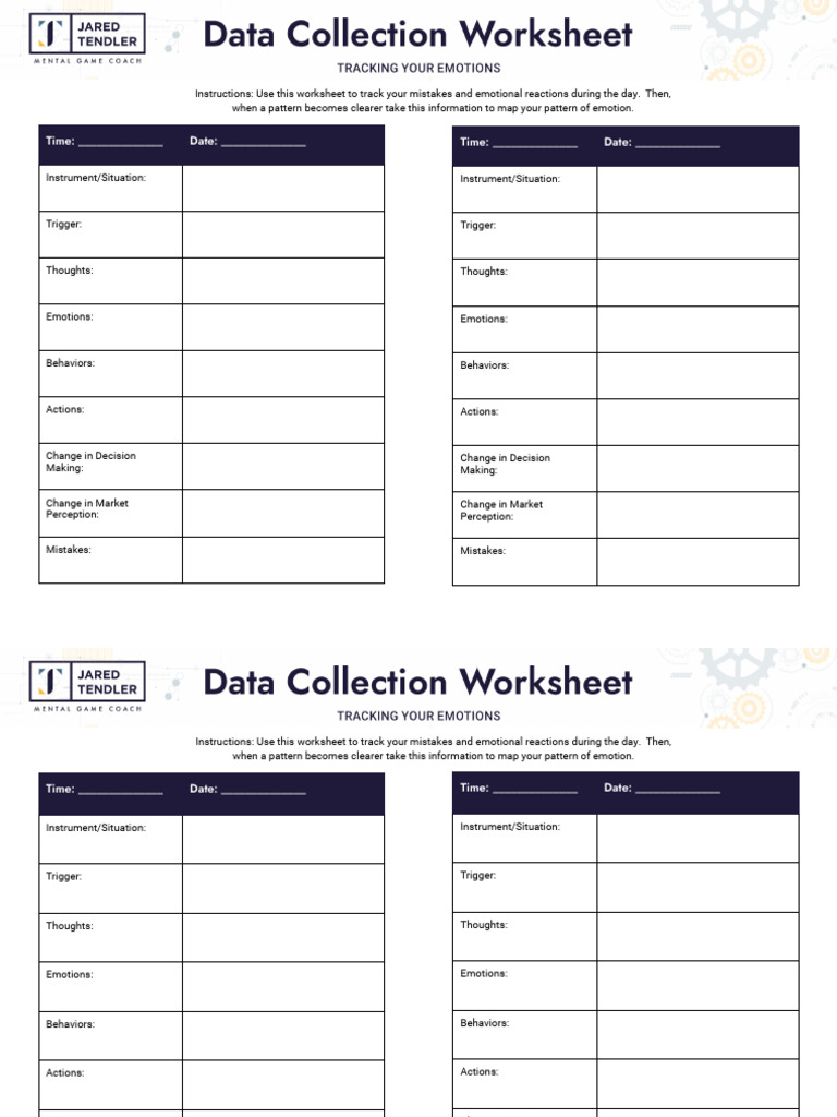 Data Collection Worksheet | PDF | Emotions | Neuroscience