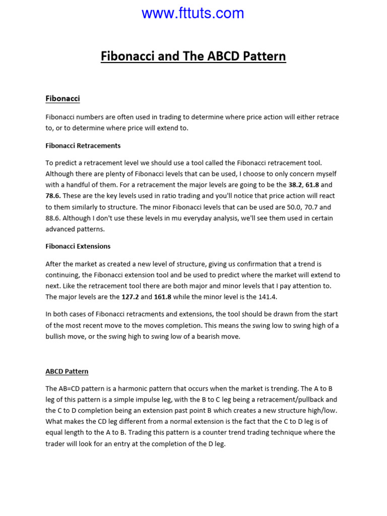 Fibonacci and the ABCD Pattern | PDF