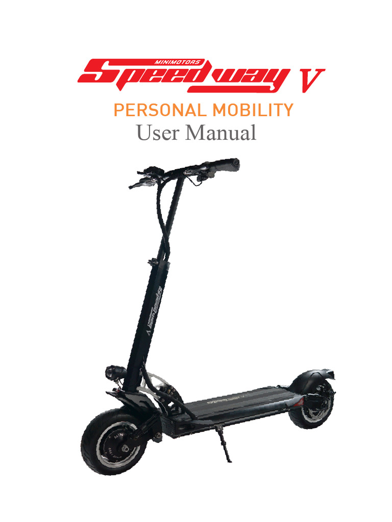 Speedway 5 Dual 60V 23.4ah User Manual | PDF