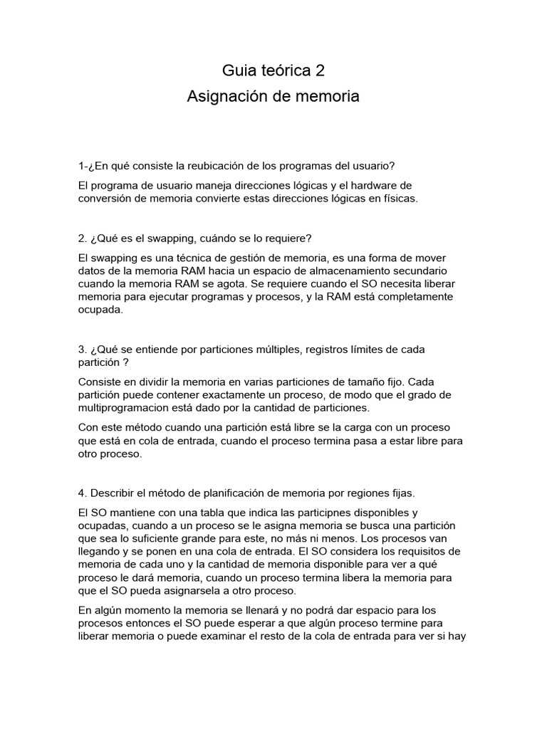 Guia Teoria 2 | PDF