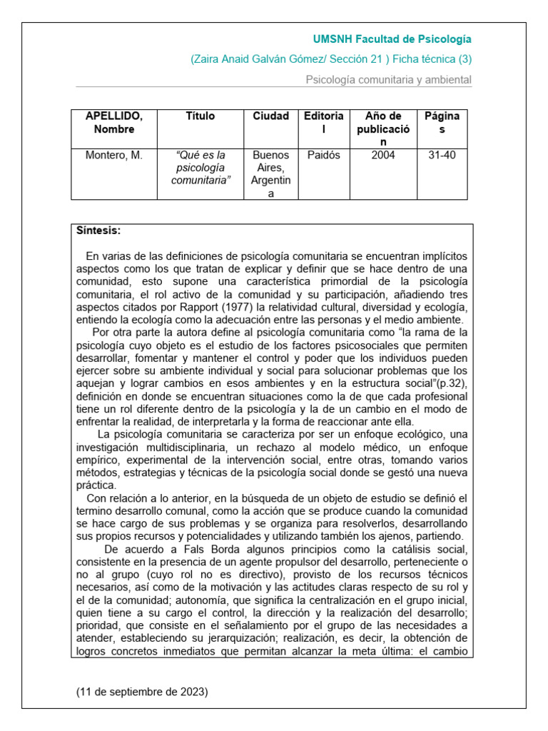 Ejemplos de Fichas | PDF