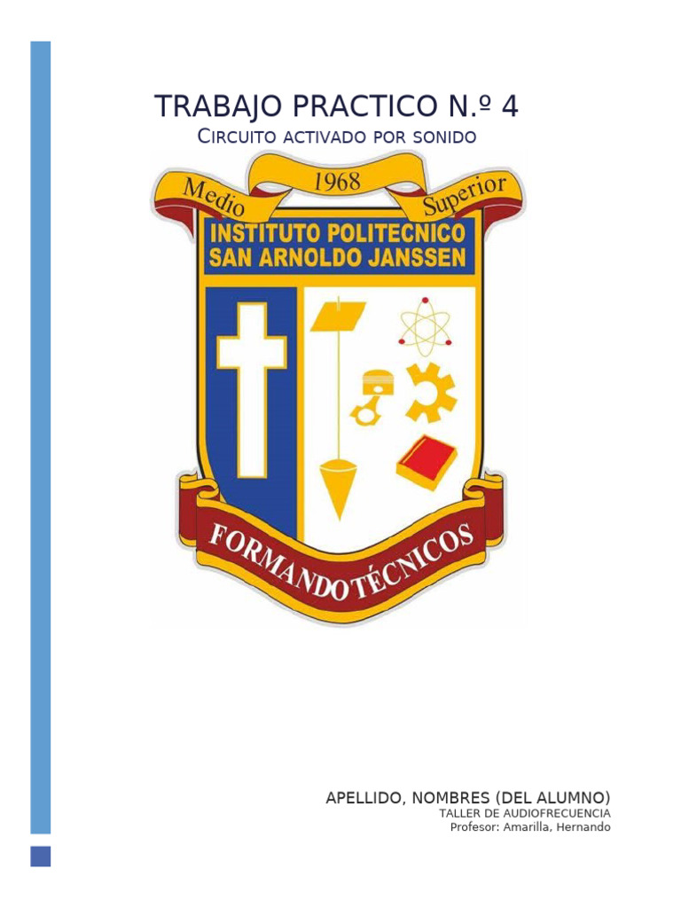 TP Control Por Sonido 2023 | PDF | Electrónica | Relé