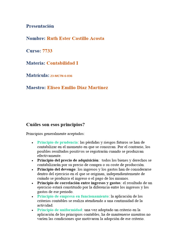 Contabilidad I | PDF | Contabilidad | Economias