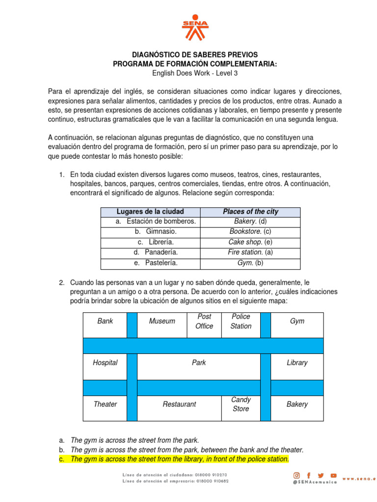 Diagnostico_Saberes previos | PDF