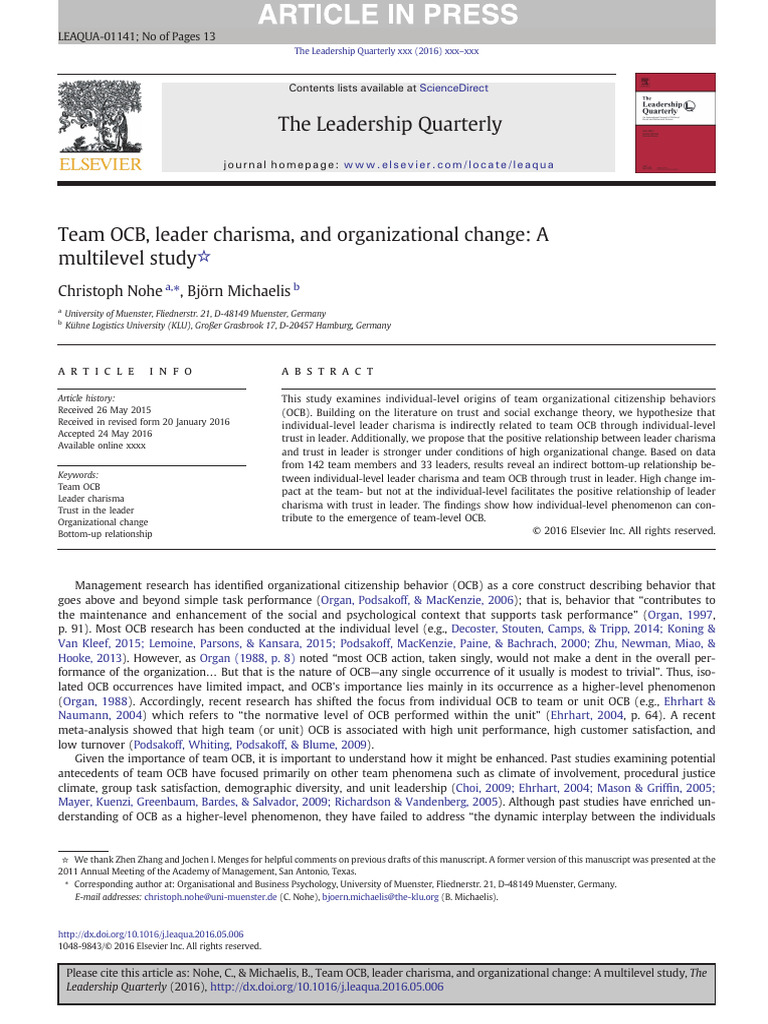 Team Ocb | PDF | Career & Growth | Self-Improvement