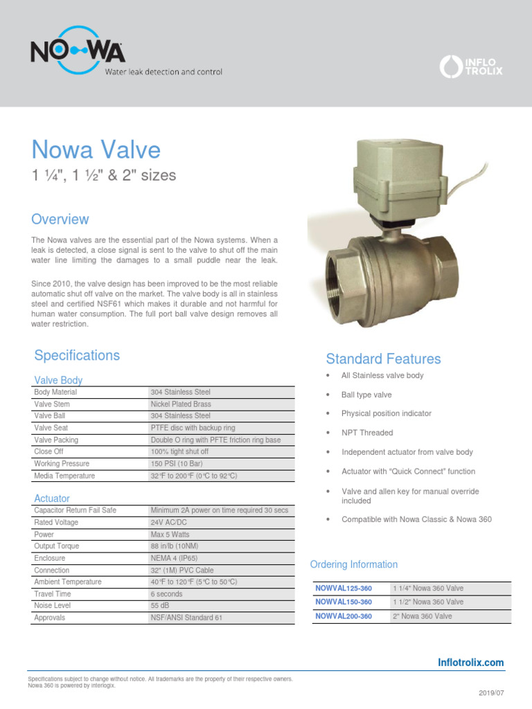 Industrial Water Shutoff Valves | PDF | Valve | Electricity
