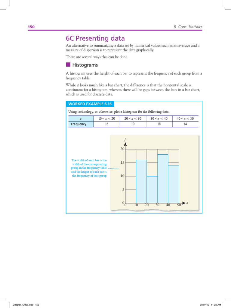 Worked Examples - Data Displays | PDF