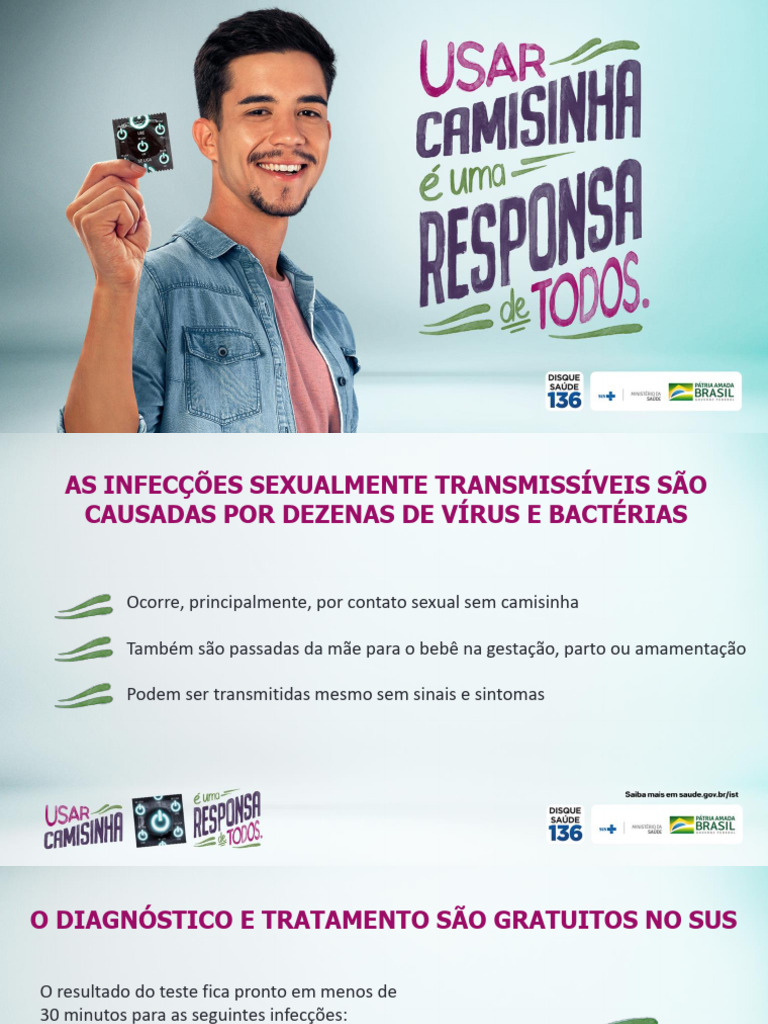 Campanha Ist PDF | PDF | Infecção sexualmente transmissível | Saúde pública