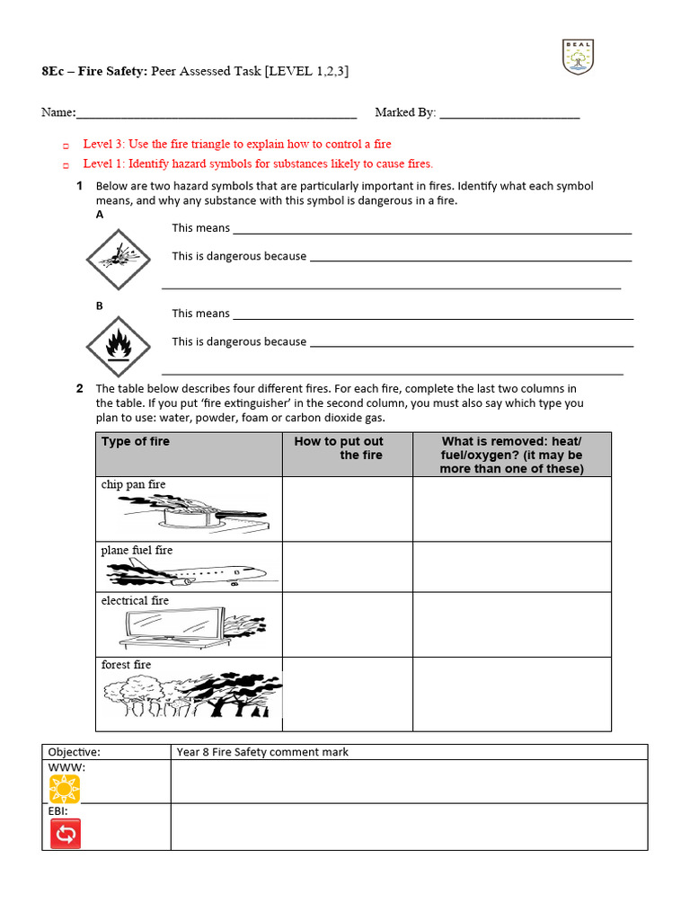 Fire Safety Basics for Students | PDF