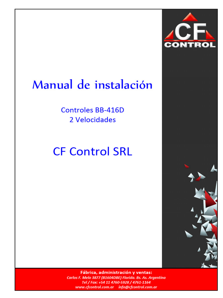 CF Manual de Instalacion 2 Vel | PDF