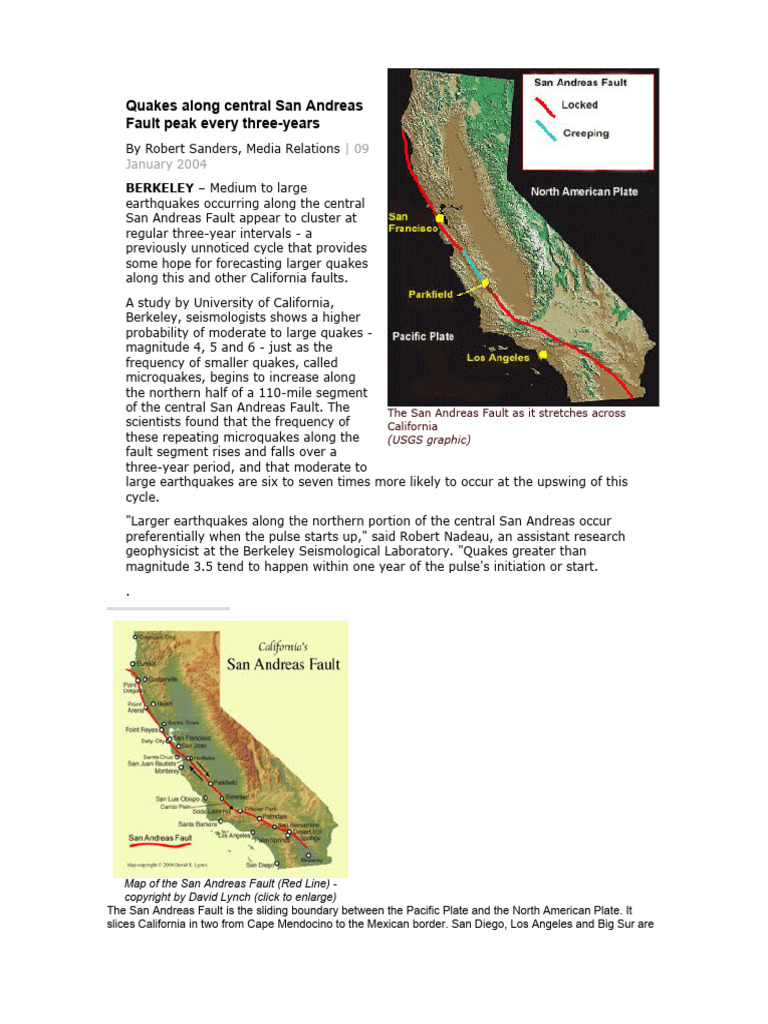 San Andreas Fault | PDF
