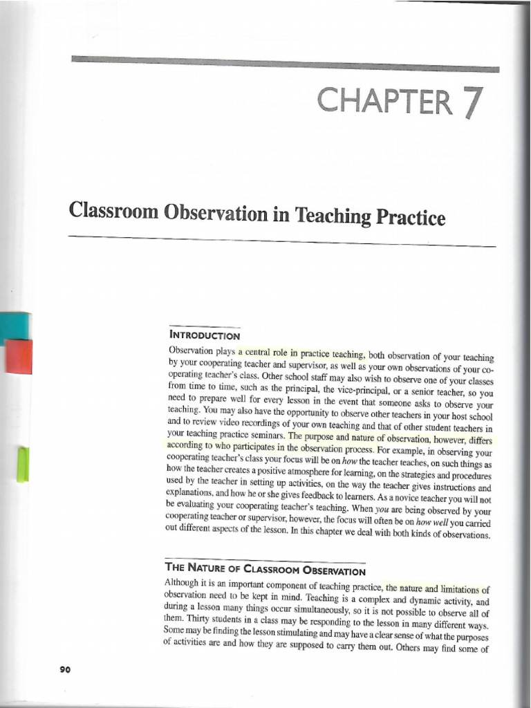 Richards Practice Teaching A Reflective Approach Chapter 7 Classroom ...