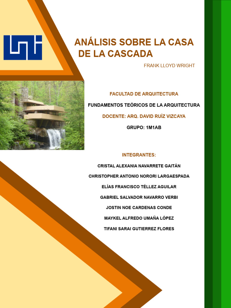 Análisis Sobre La Casa de La Cascada | PDF | Arquitecto