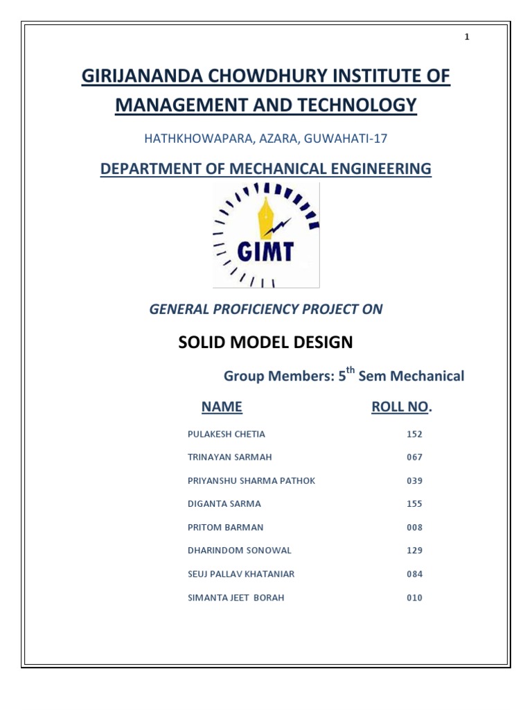 Solid Model Design | PDF | Geometry | Space