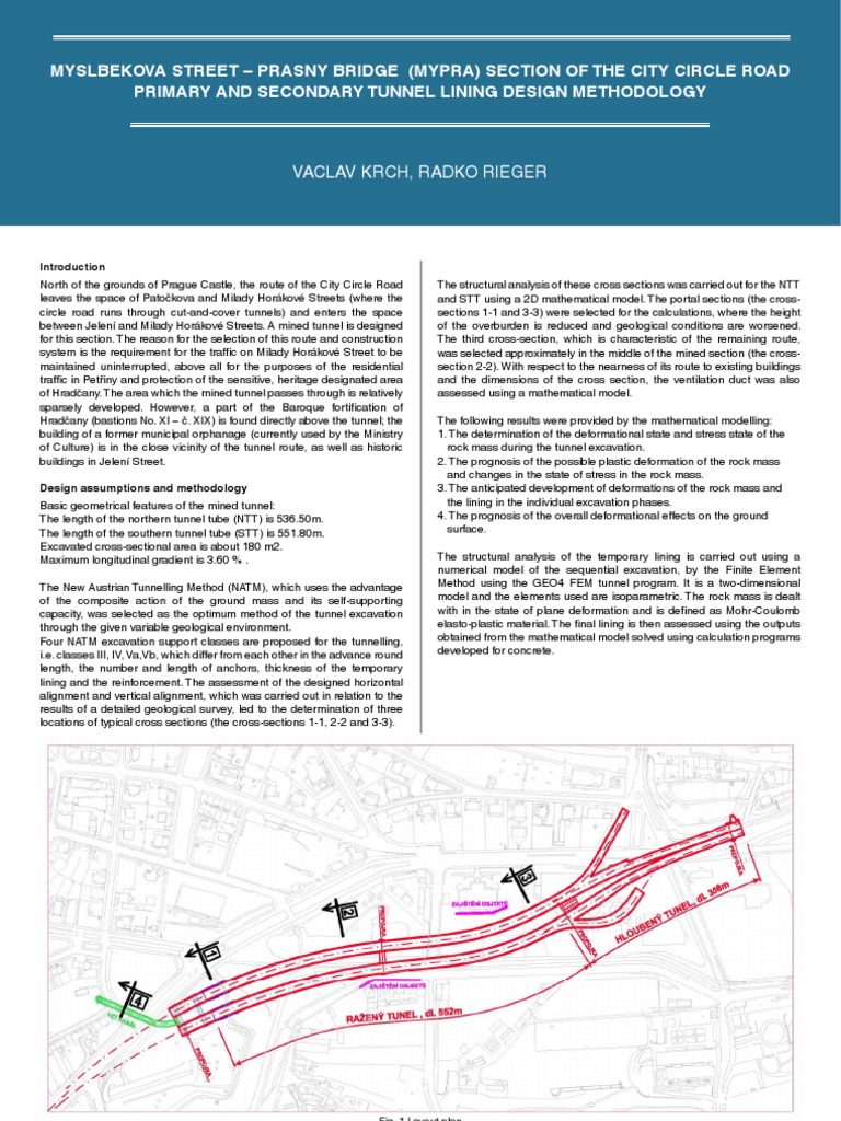 Primary and Secondary Tunnel Lining Design Methodology-2 | PDF ...