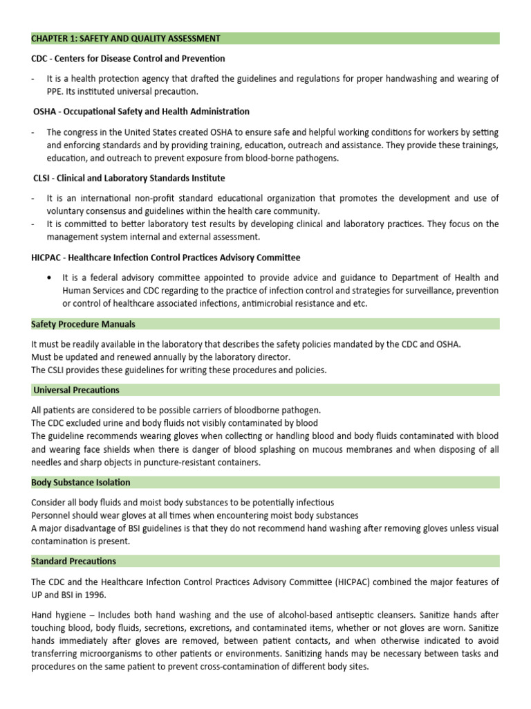 Aubf-Lesson-1 Safety and Quality Assessment | PDF | Wellness | Science ...