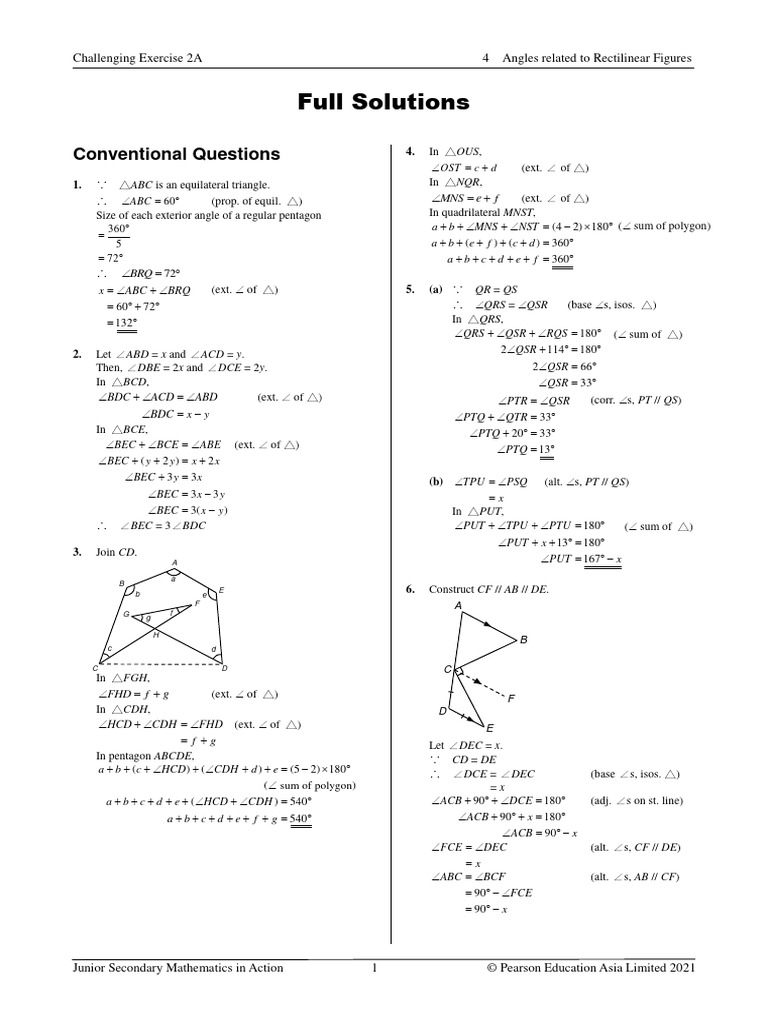 Challenging 2A04 Sol e | PDF | Elementary Mathematics | Elementary Geometry