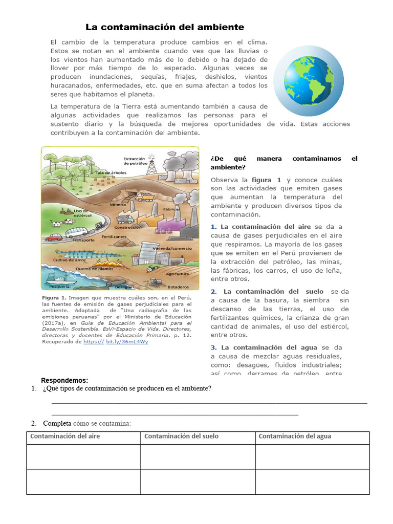 La Contaminación Del Ambiente | PDF | Contaminación | Agua