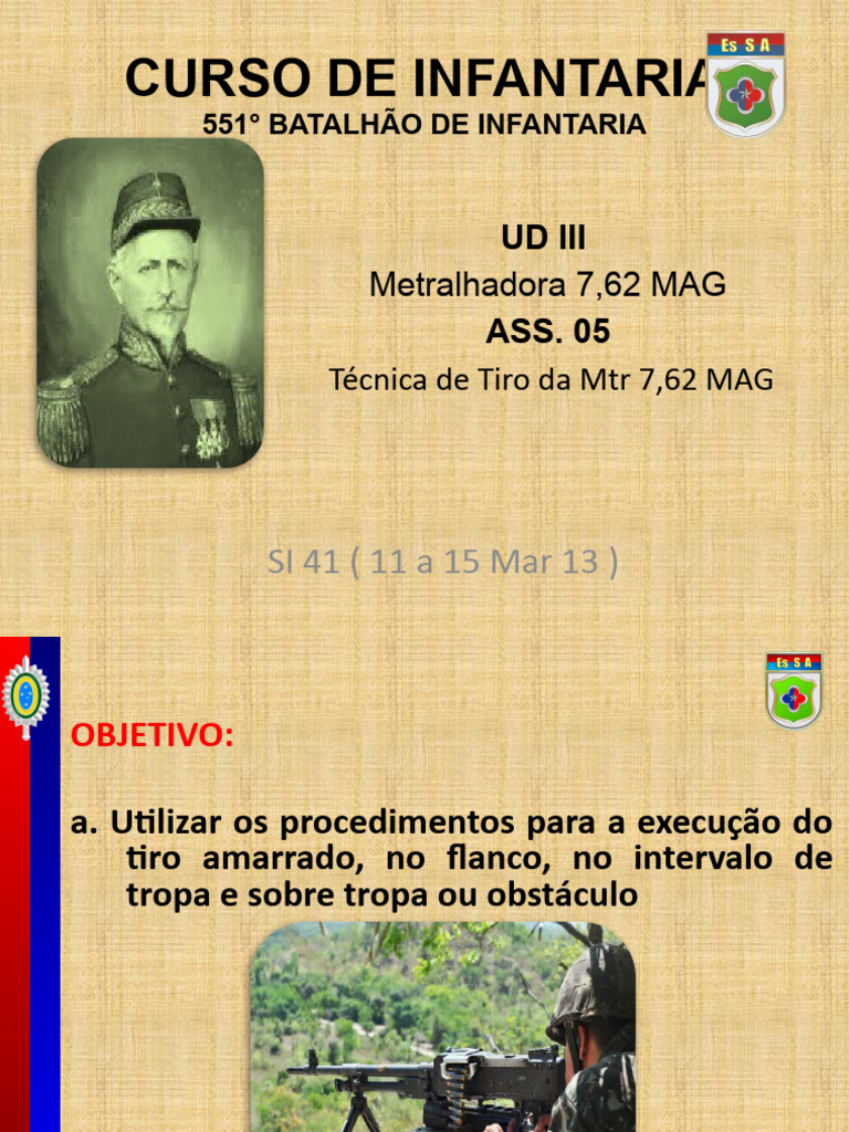 Técnica de Tiro com Metralhadora MAG | PDF