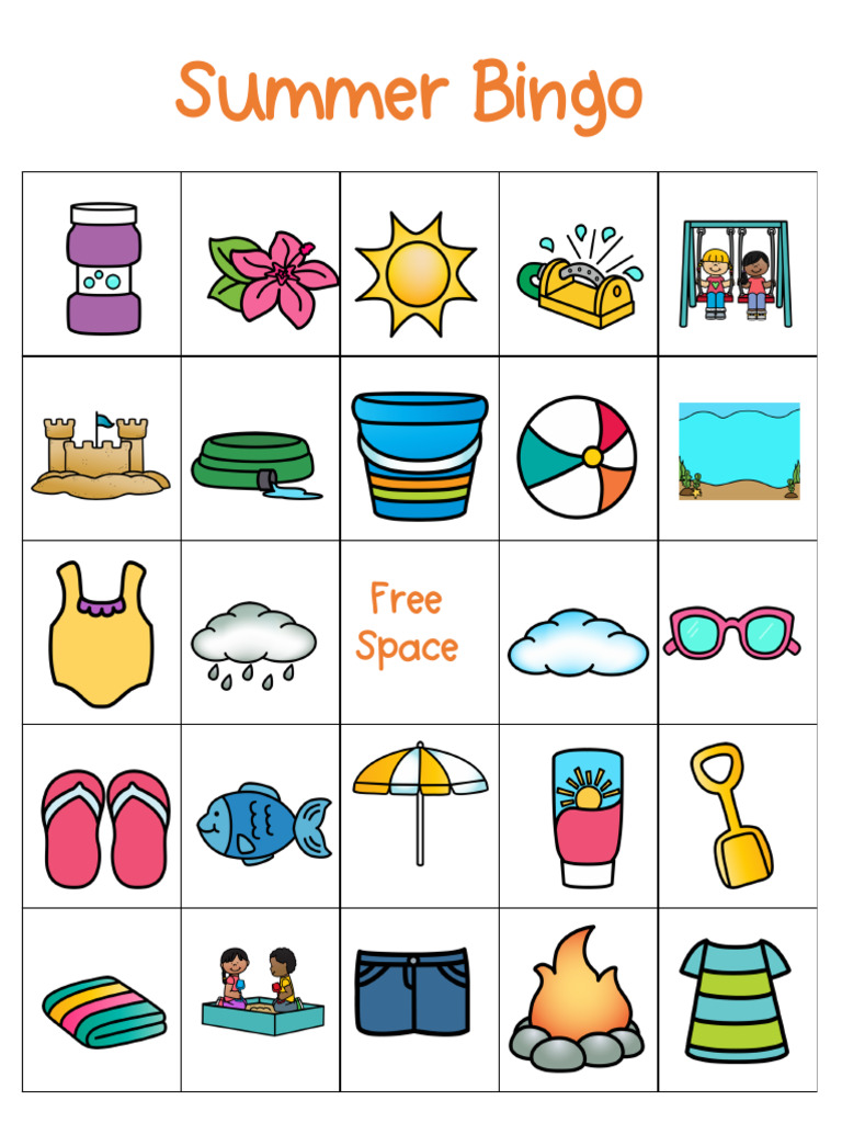 Summer Bingo: Free Space | PDF