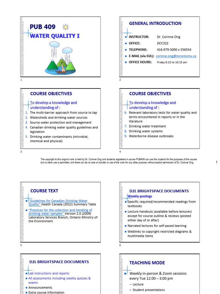23PUB409 Course Outline13 | PDF | Copyright | Lecture