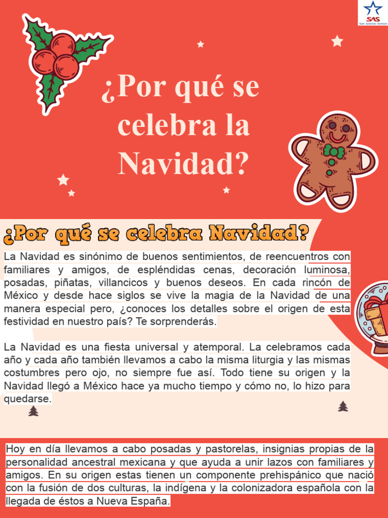 Por Qué Se Celebra La Navidad | PDF | Navidad | Papá Noel