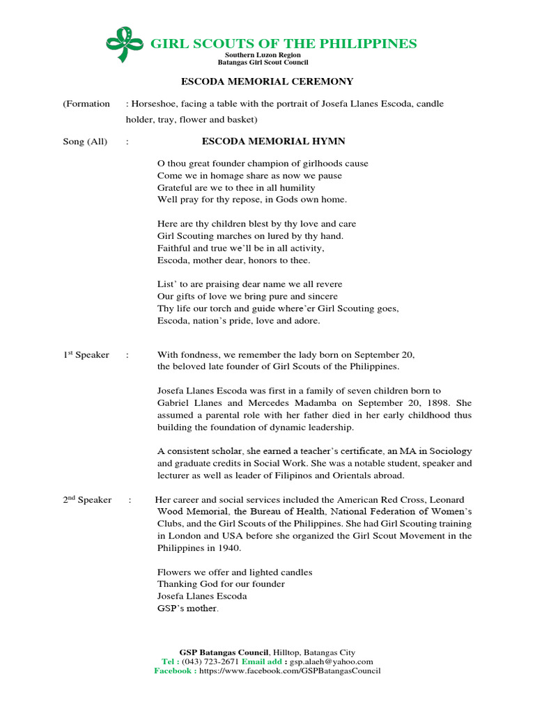 Escoda Ceremony | PDF