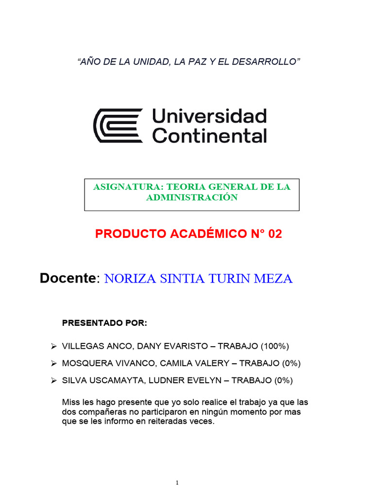 Producto Academico N°2 - Grupo 10 Teoria | PDF