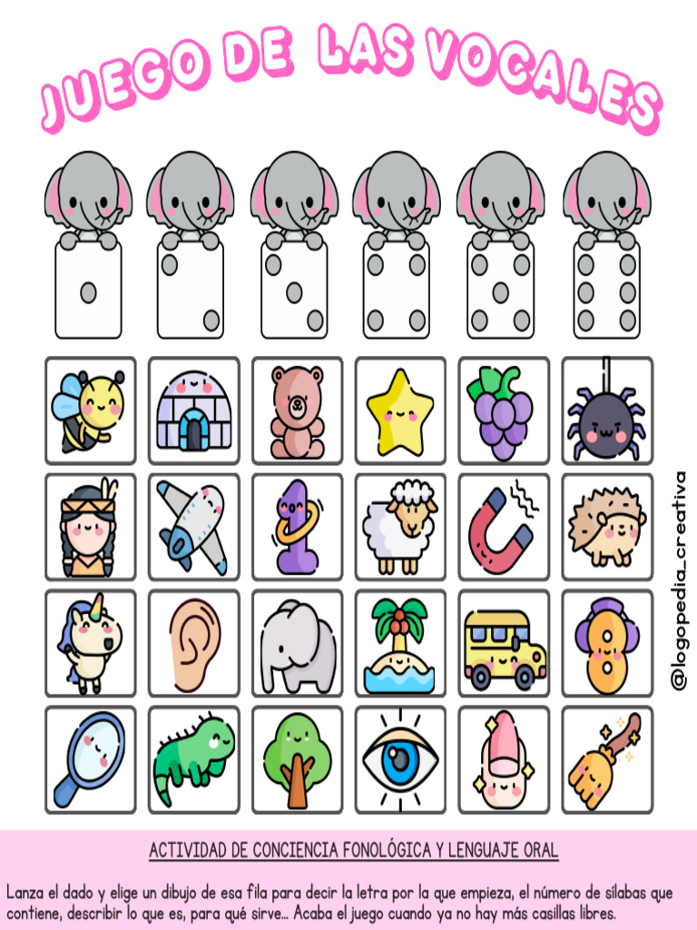 Juego de Las Vocales | PDF