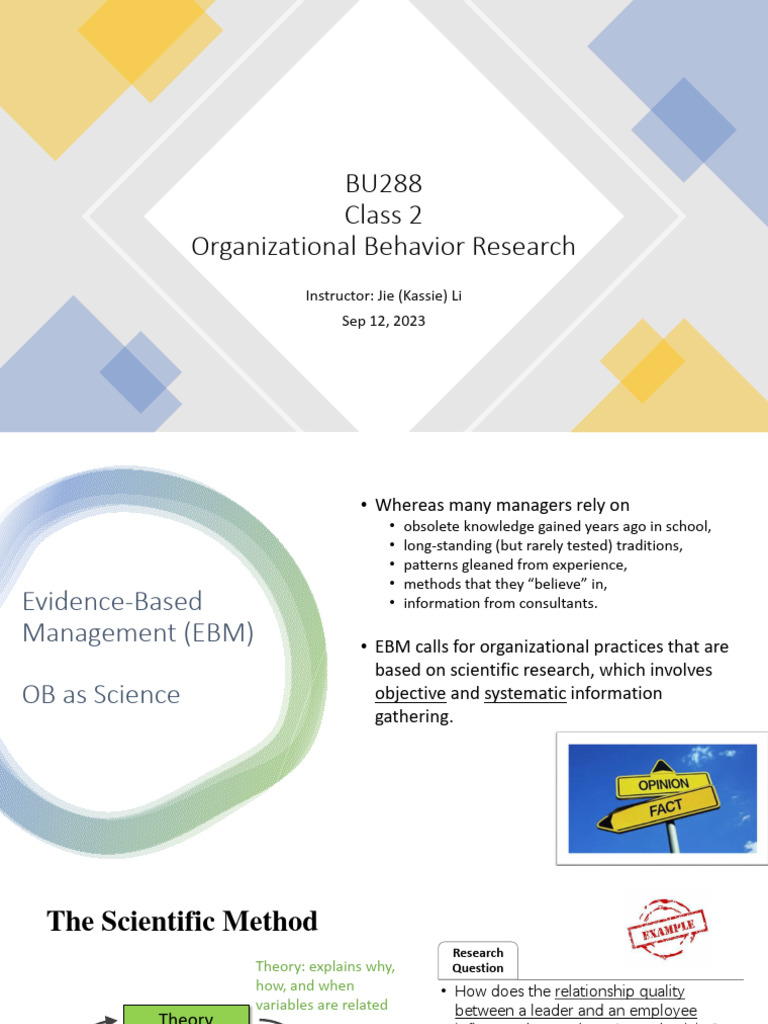 Class 2 - OB Research - Post | PDF