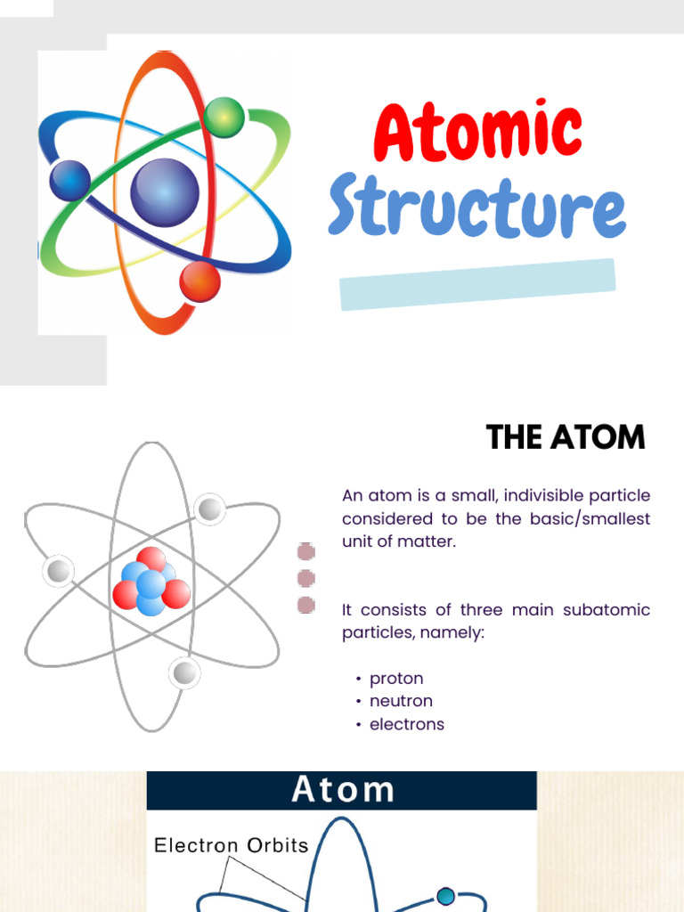 Atomic Structure | PDF | Science & Mathematics