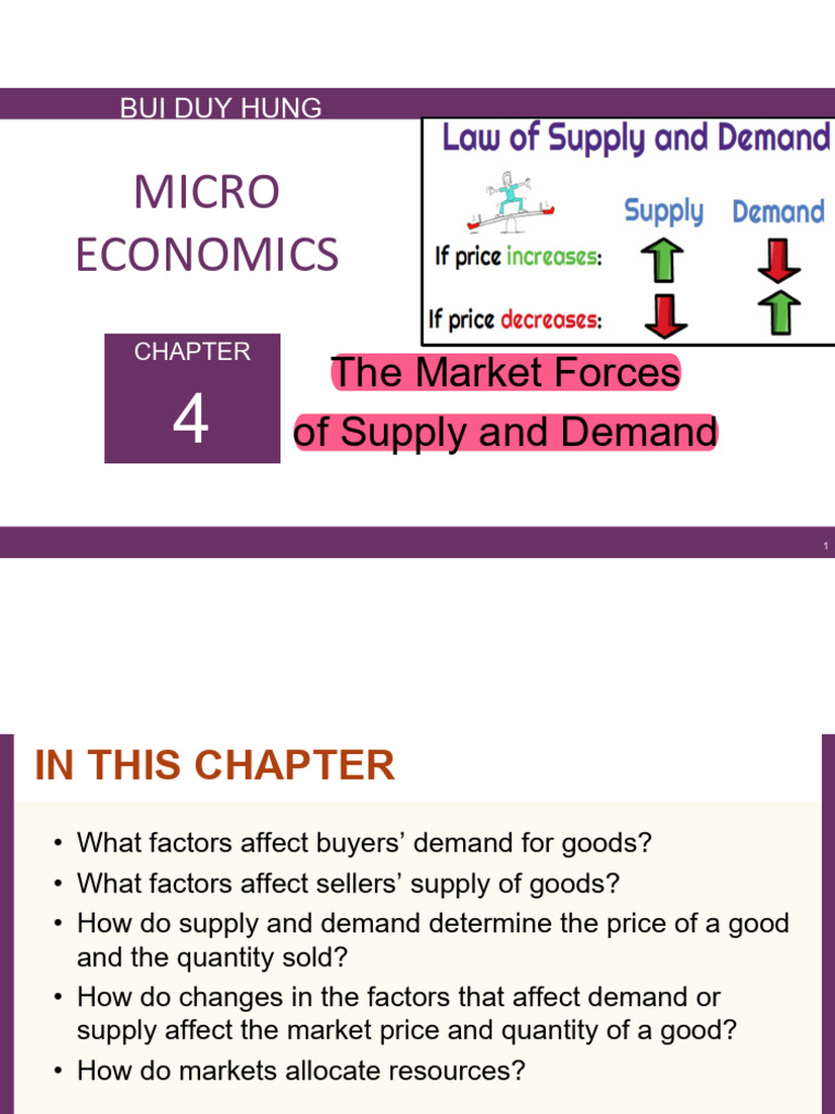 Market Forces: Supply and Demand Insights | PDF | Supply (Economics ...