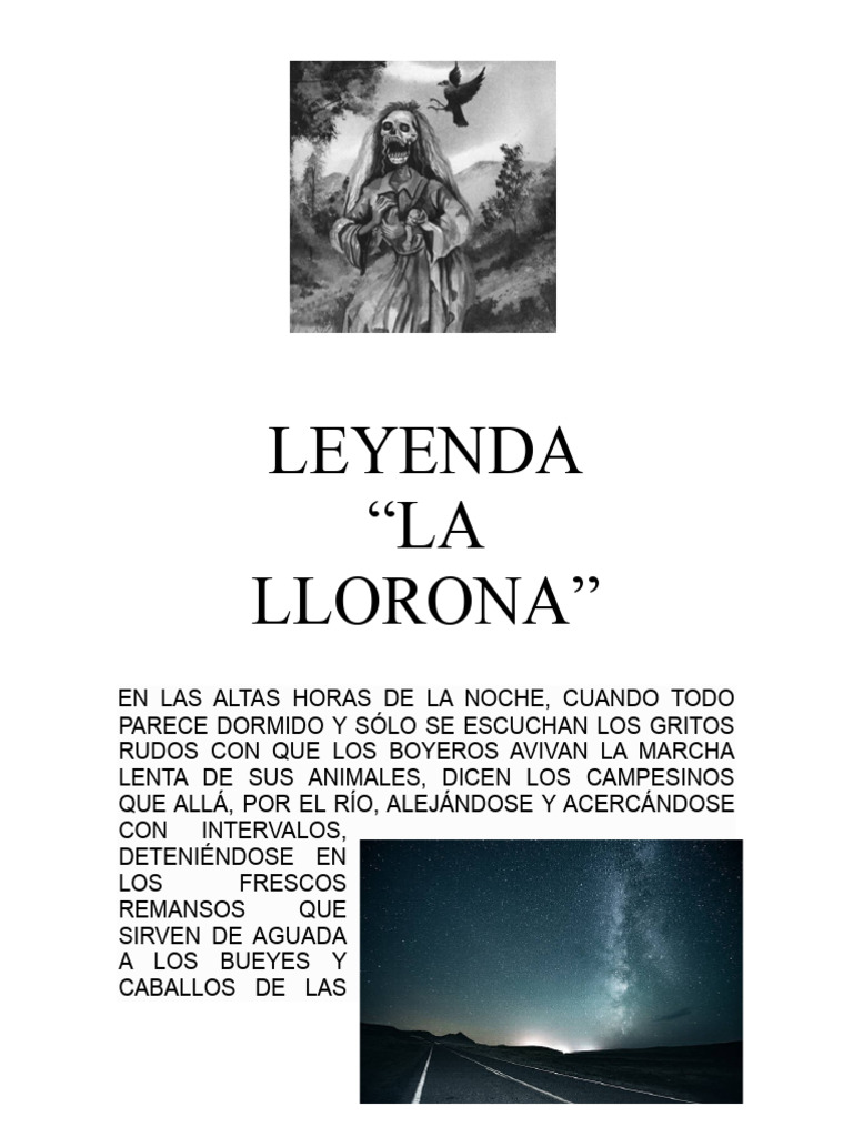 LEYENDA La Llorona Con Imagenes | PDF