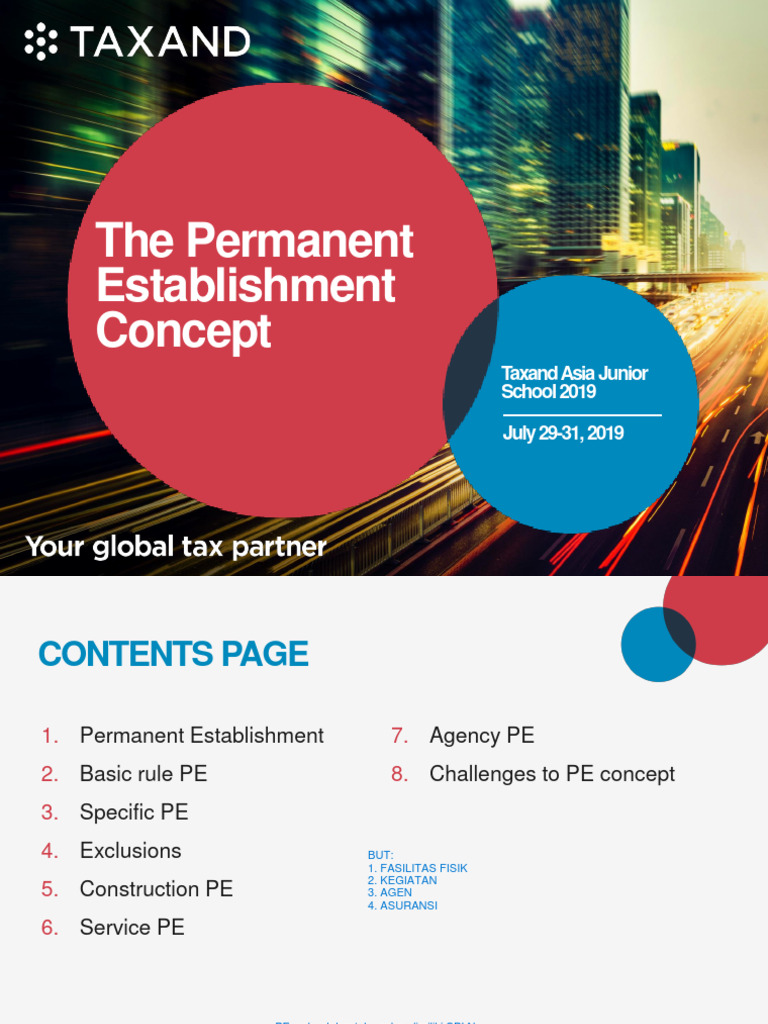 Indonesia Permanent Establishment 2019 | PDF | Taxes | Permanent ...