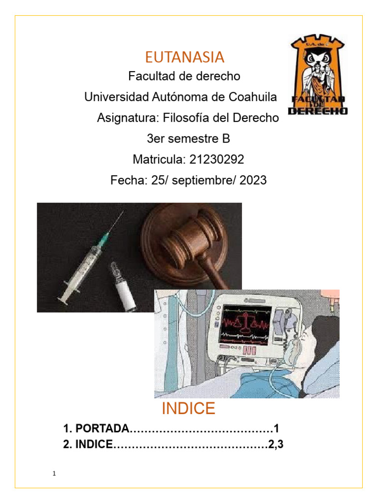 Ensayo Eutanasia | PDF | Muerte | Suicidio